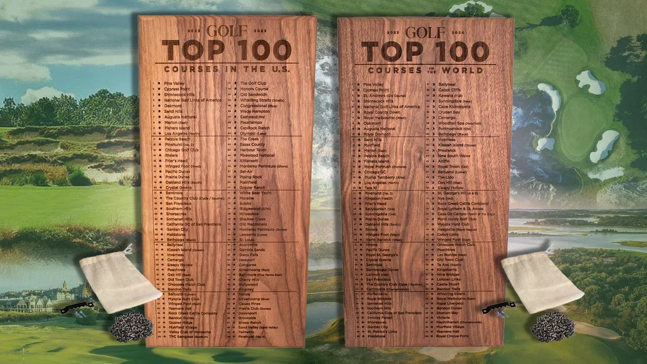 GOLF Magazine Top 100 Course Boards – Fairway Jockey