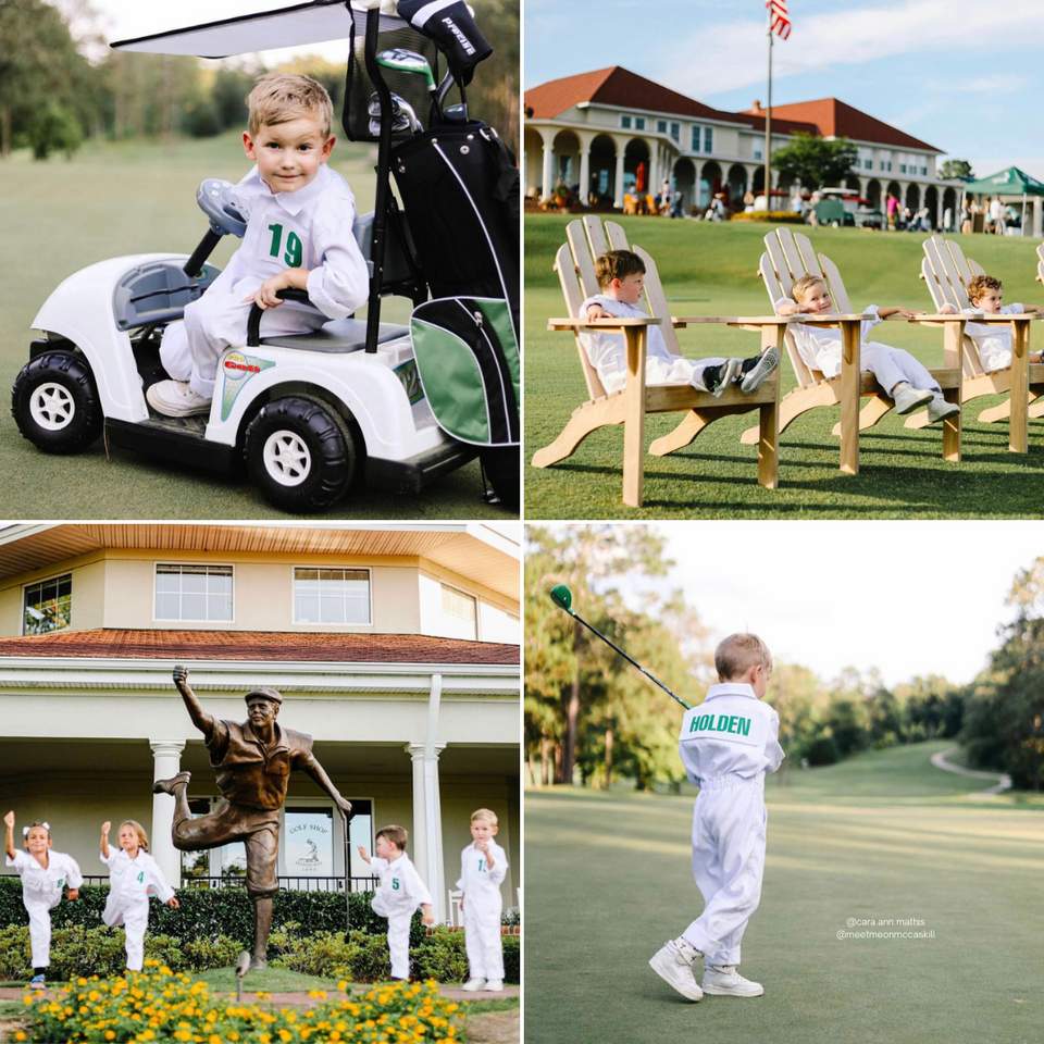 Kids Custom Caddie Uniform With Name and Number – Fairway Jockey